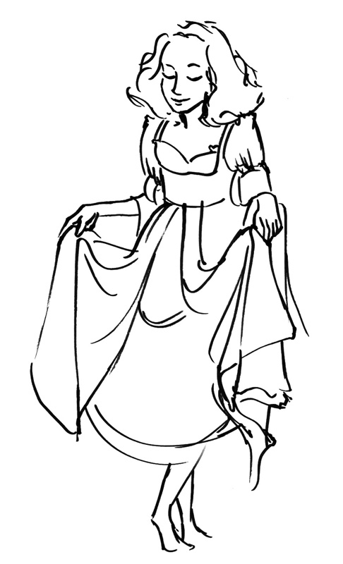 manda bear! - Amanda Loka's art blog: curtsy