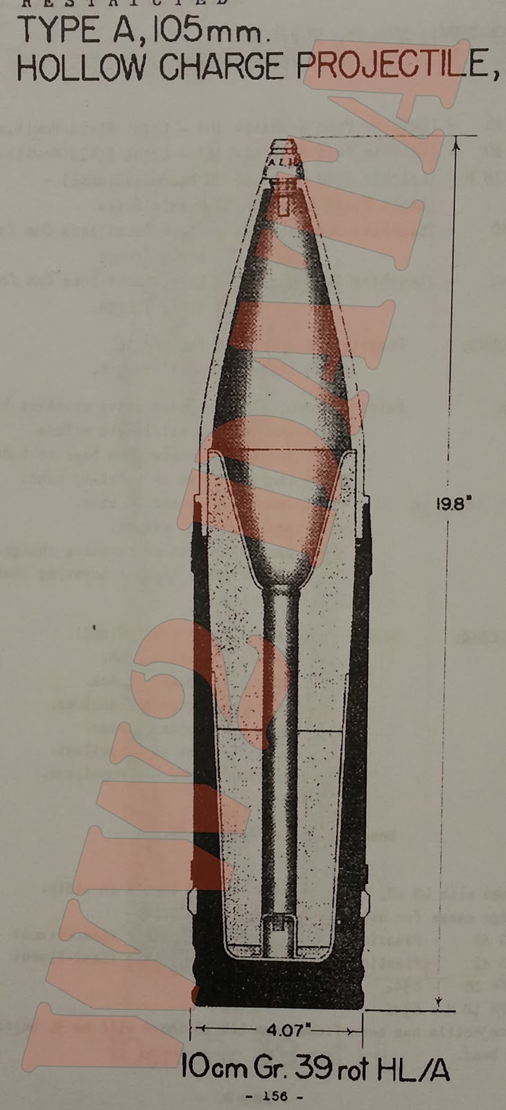 WW2 Equipment Data: German Projectiles - 105mm Projectiles Part 1