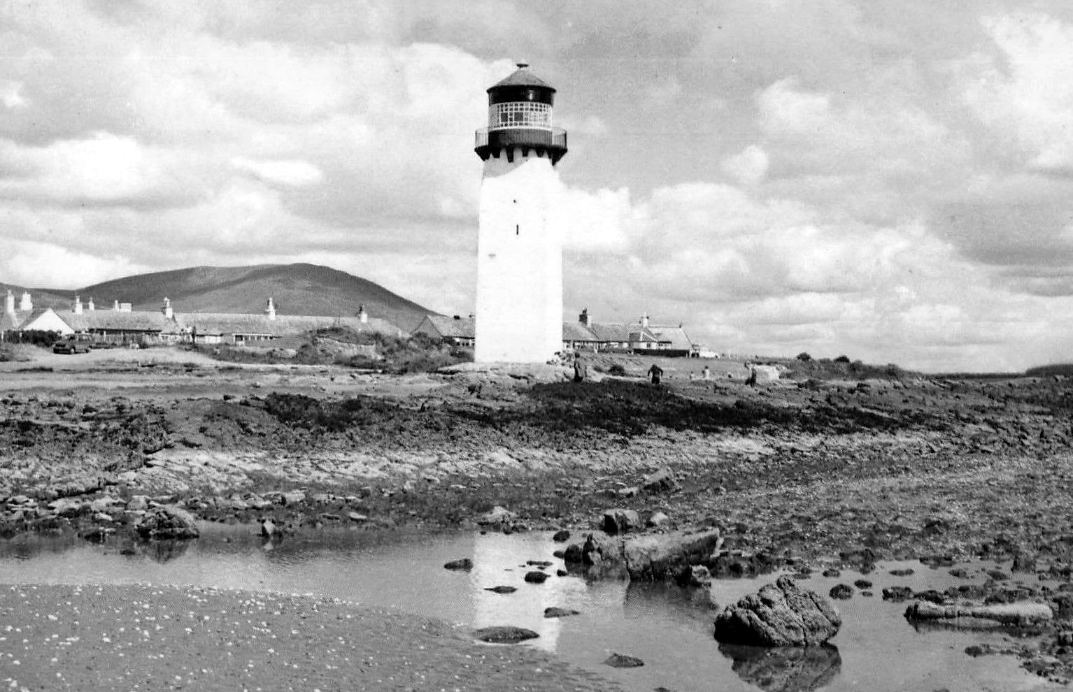 Tour Scotland: Old Photographs Lighthouse Southerness Solway Firth Scotland