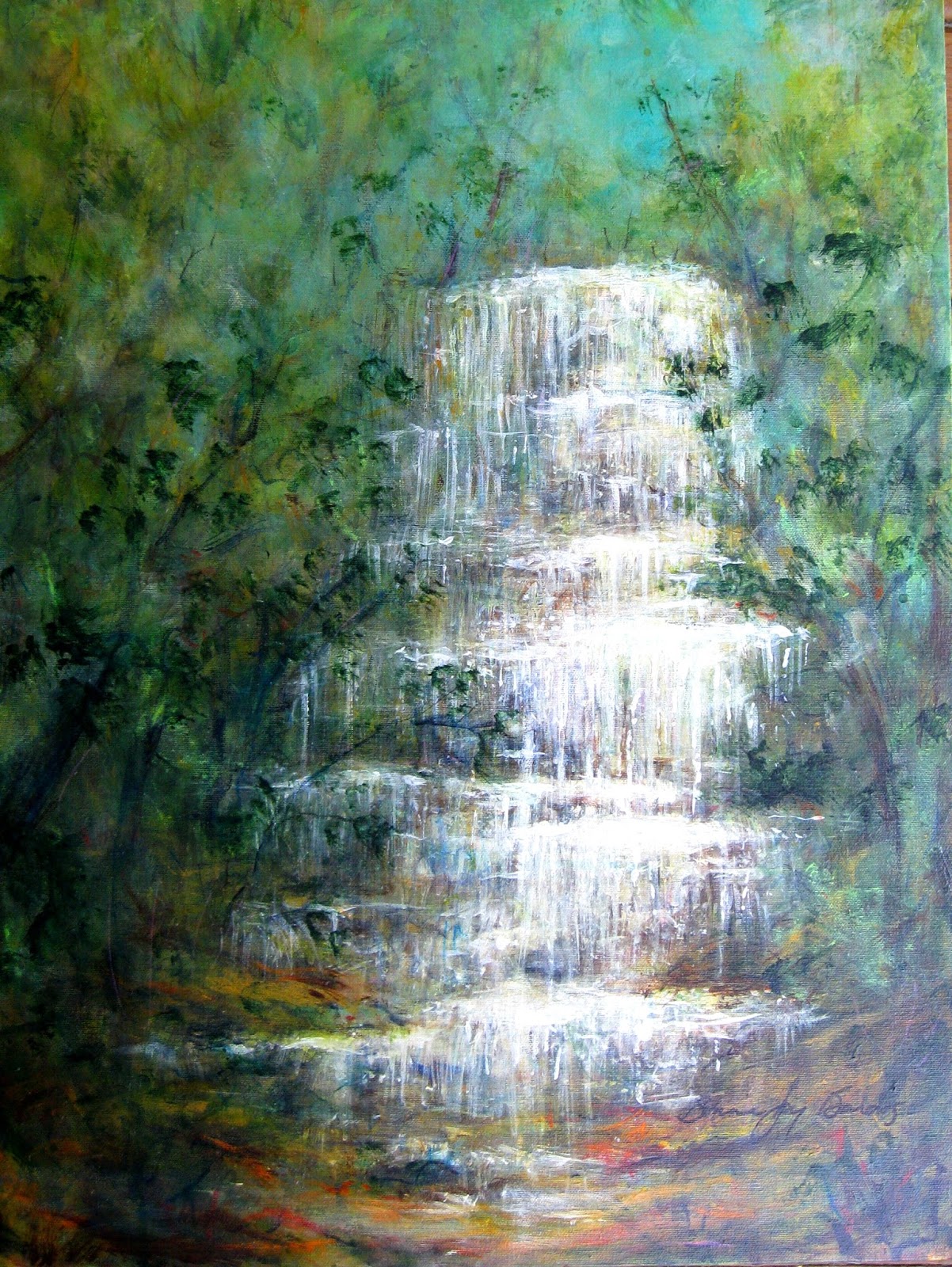 Bohemian Artist: Painting & Thought: Waterfalls: New Painting