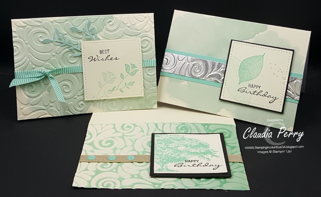 Stamping with Claudia (formerly in GA): Delightfully Detailed Note Cards