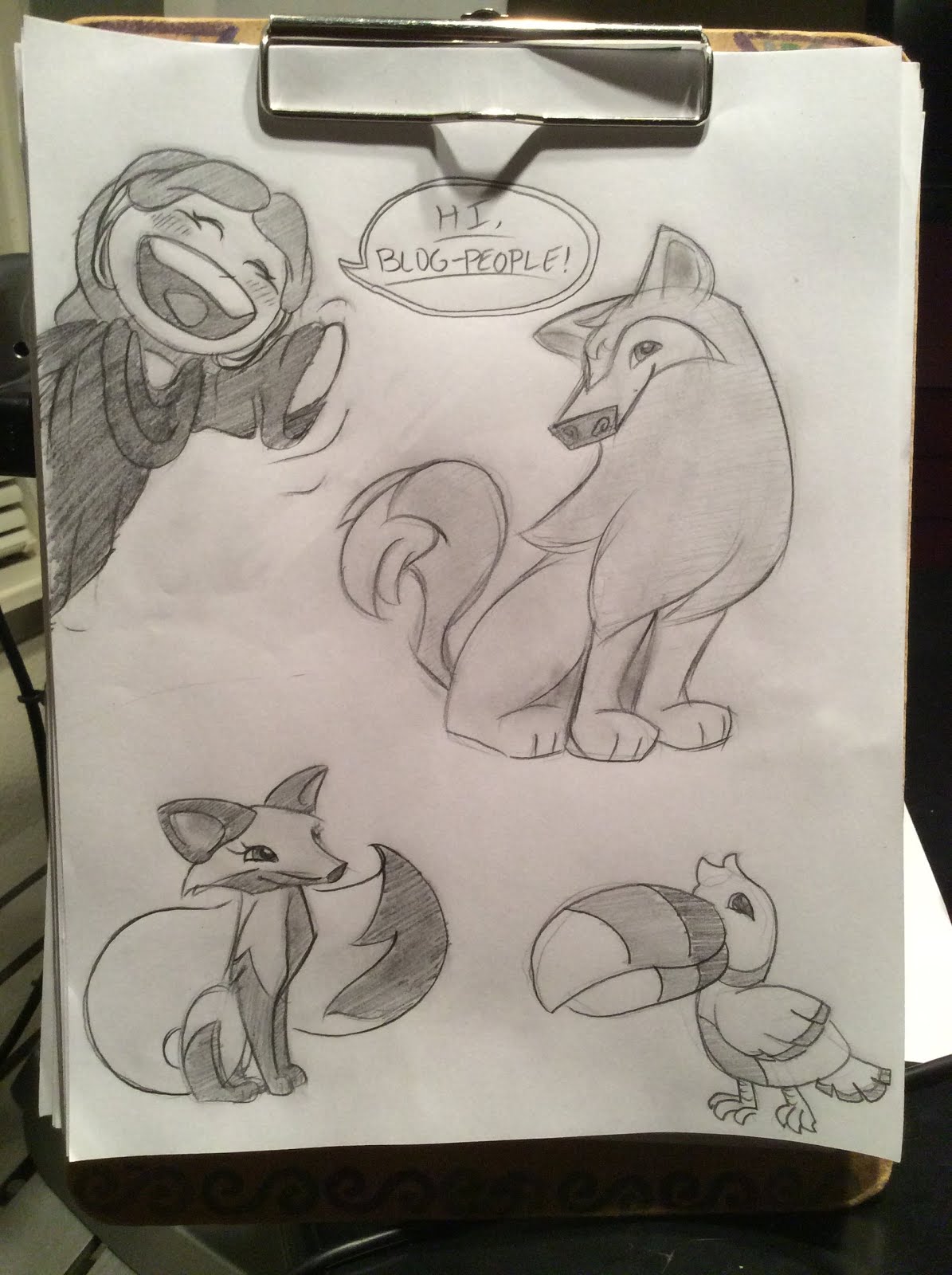 Aj Arctic Wolf Drawing