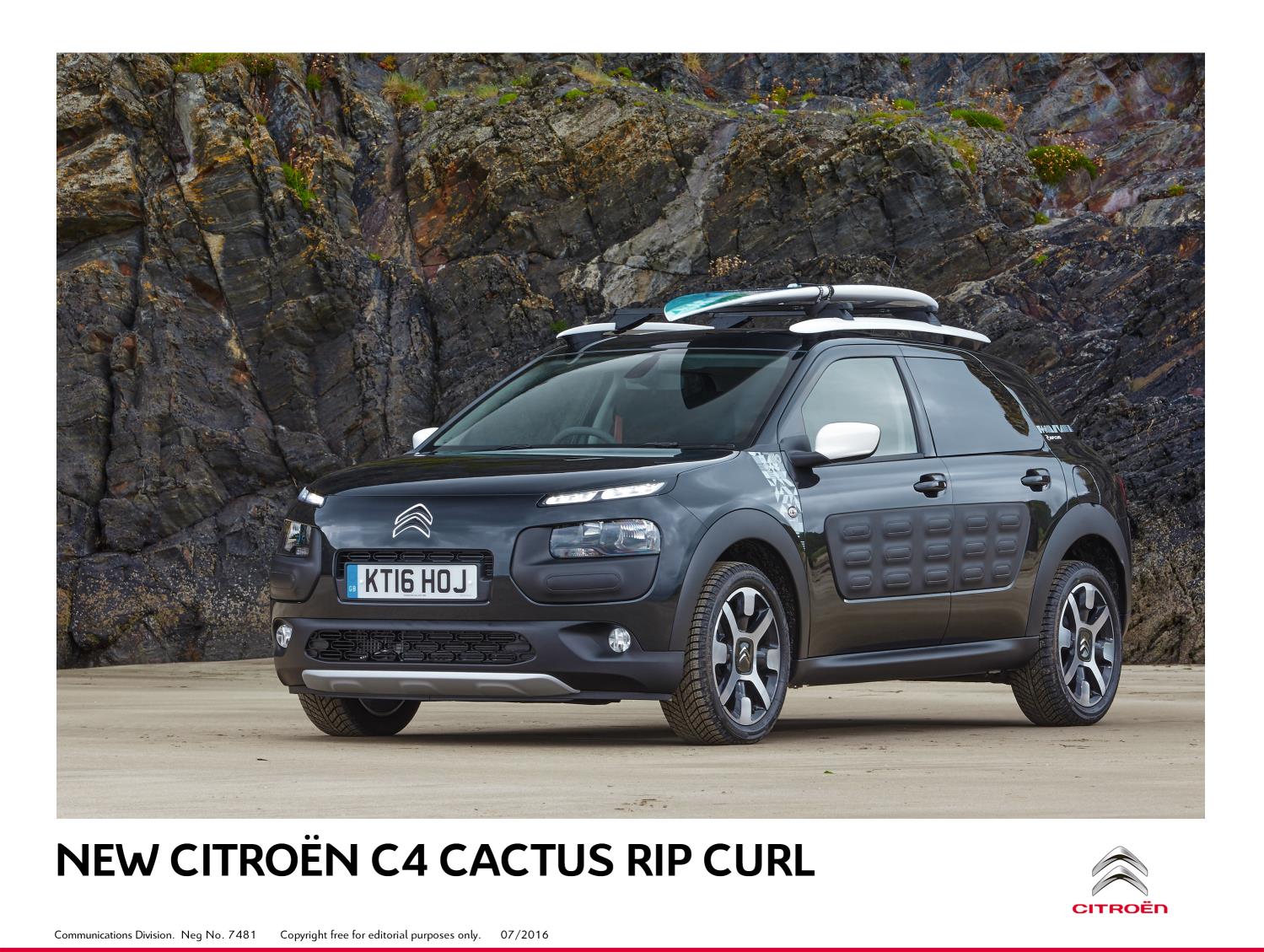 The Motoring World: Citroën’s new C4 Cactus Rip Curl Special Edition ...