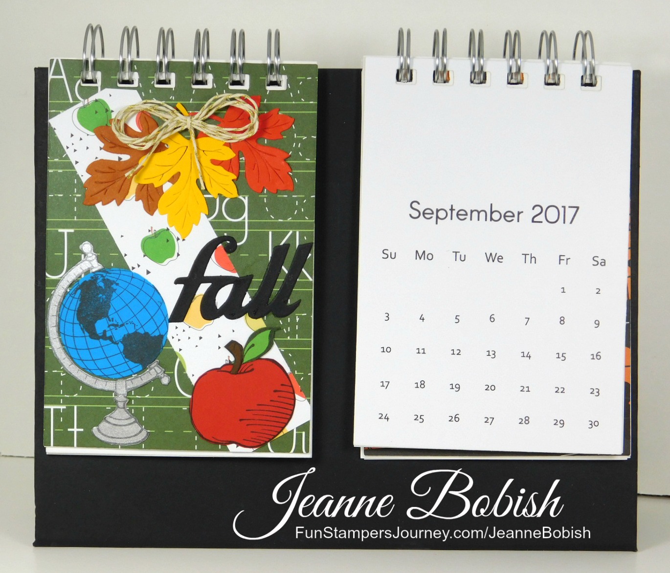 Jeanne Bobish : September Flip Book Calendar Page