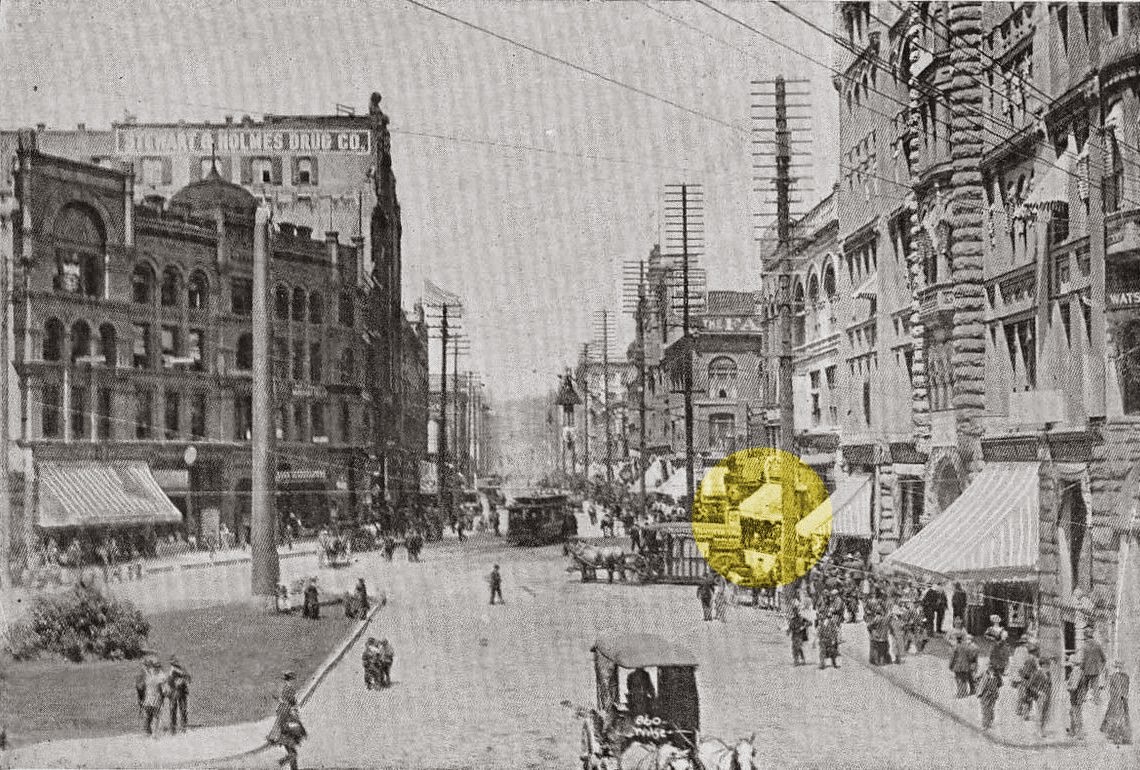 Soapy Smith's Soap Box: Horse shoe Saloon, Seattle, Washington 1897.