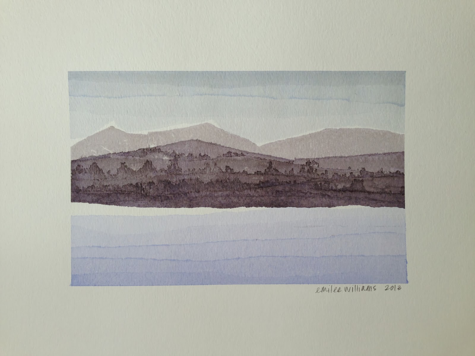 Layered Landscape: Winter Mountains