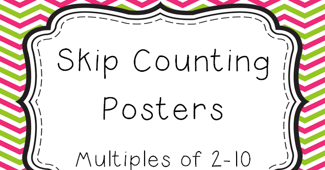 Skip Counting Posters | TheHappyTeacher