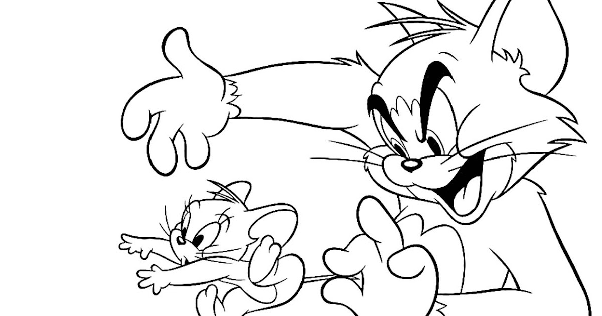 Tom And Jerry Coloring Sketch For Kids |Simple And Beautiful Ascii Text Art