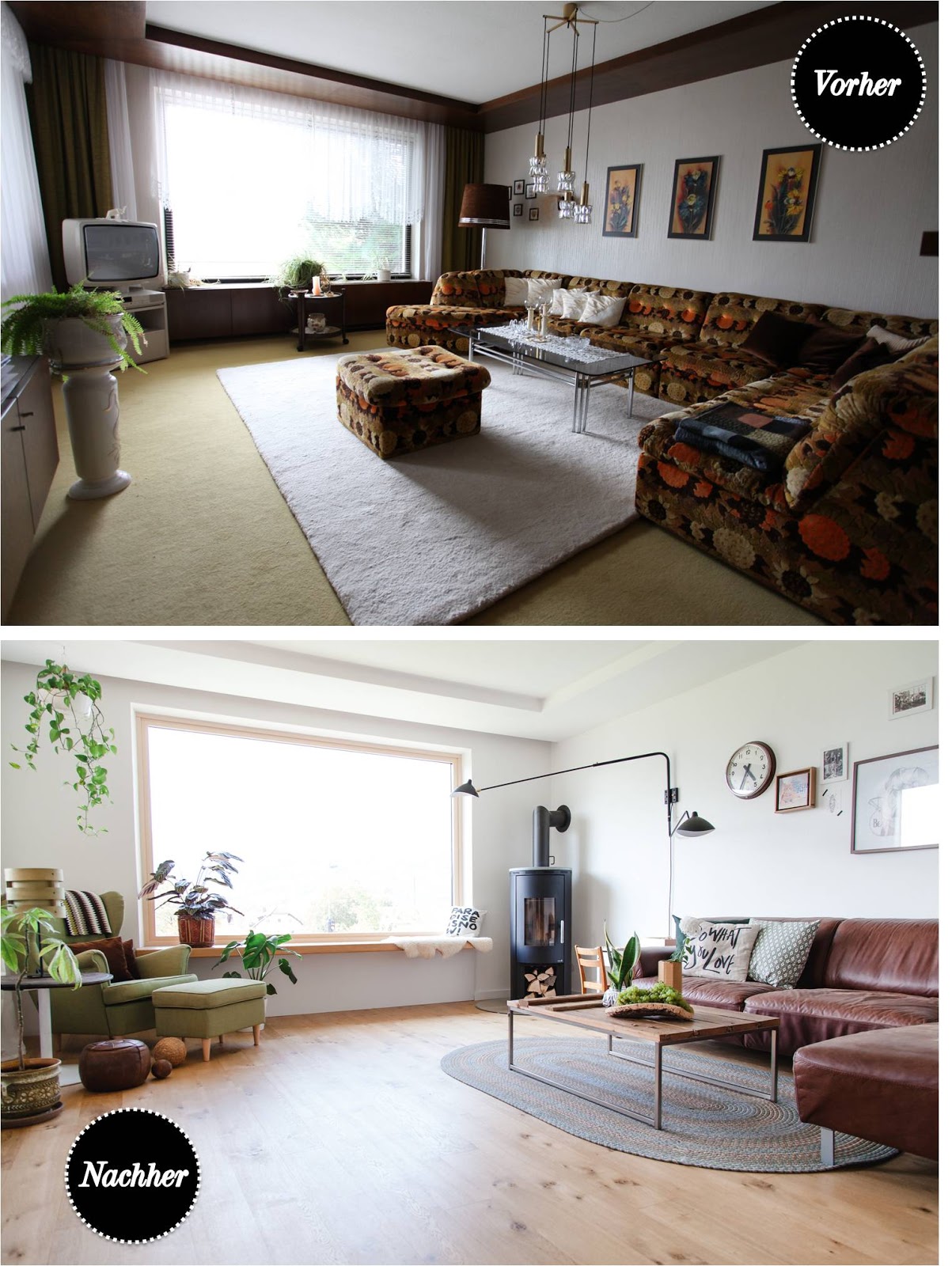 Vorher-Nachher: Mein Lieblingsraum - unser Wohnzimmer ♥ / WOHN:PROJEKT