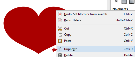 Inkscape Tutorial for a Glossy Heart - Methodoart