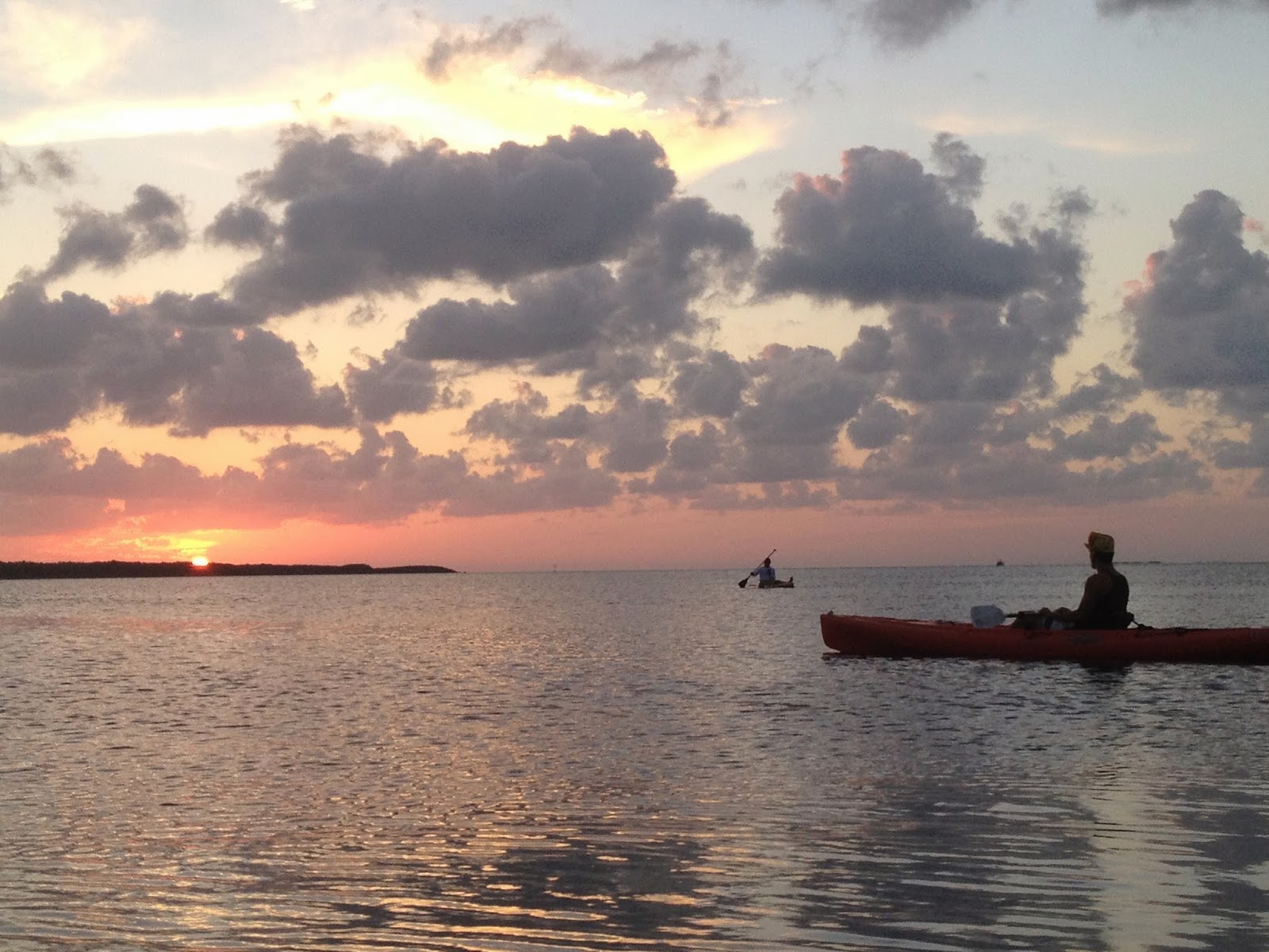 Kayaking at Sunset in The Florida Keys