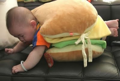 Funny Baby in a Burger - Amazing Images Gallery