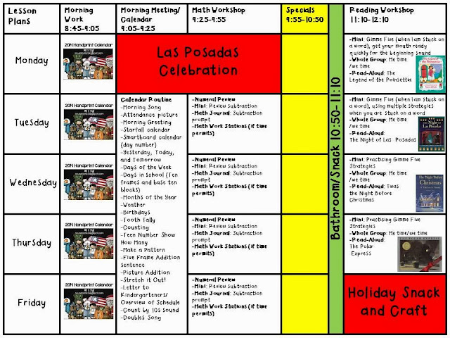 The Fabulous First Grade: Peek at my Week 12/15