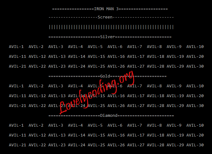 Cinema Ticket System in C++ ( C++ Project ) ~ Lovely Codes