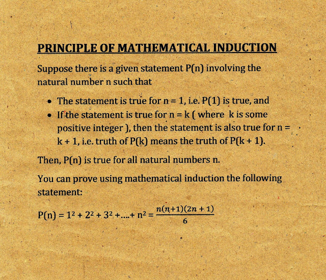 PRINCIPLE OF MATHEMATICAL INDUCTION