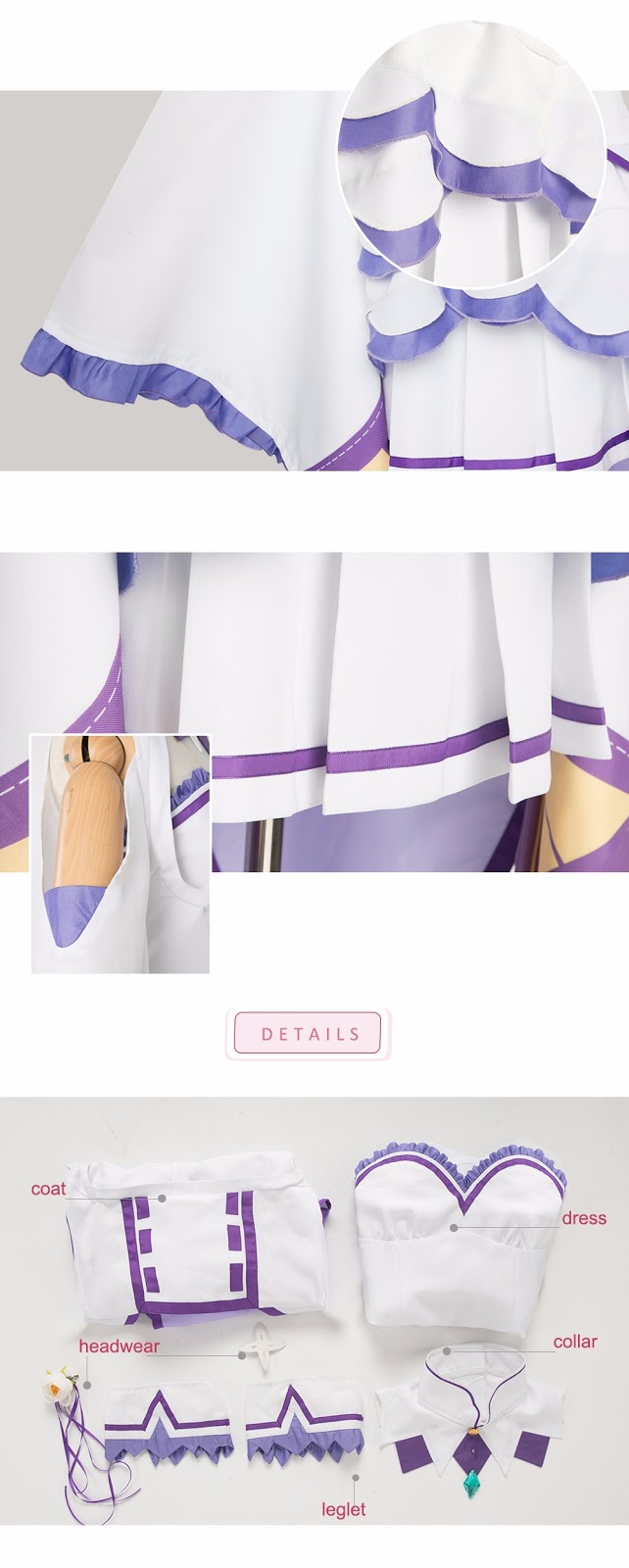 Llytix Cos Emilia Rezero Cosplay Review From Uwowo