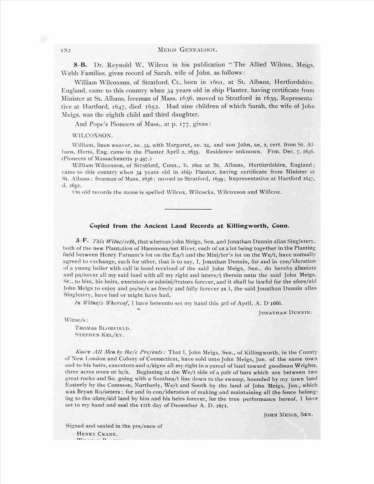 Three Family Trees: John Wilcoxson 9 times great grandfather