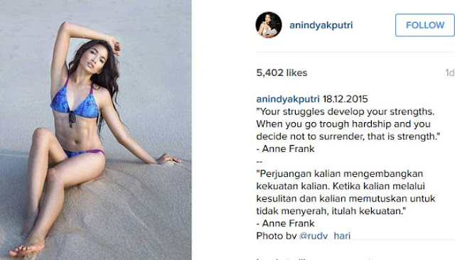 Foto Hot Anindya Kusuma Putri,Puteri Indonesia di Miss Universe 2015 - Kabar21