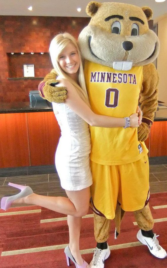 Nfl And College Cheerleaders Photos Minnesota Hockey Cheerleader Katie