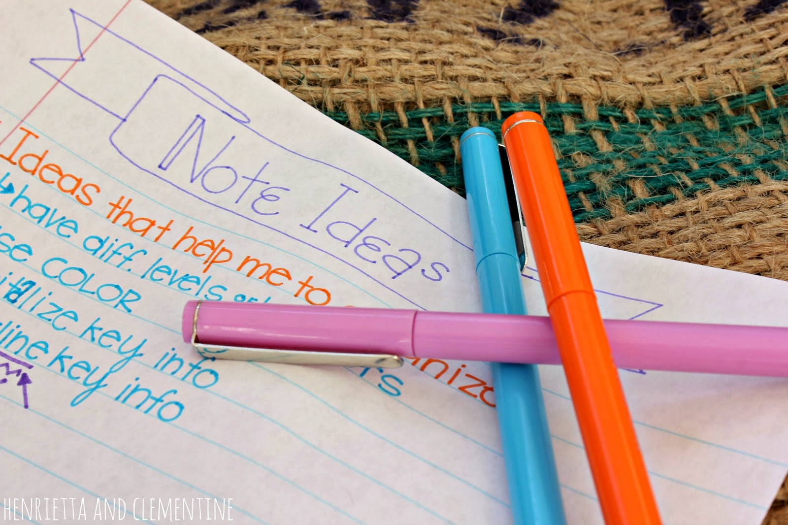 Henrietta & Clementine: Note-Taking & Doodles