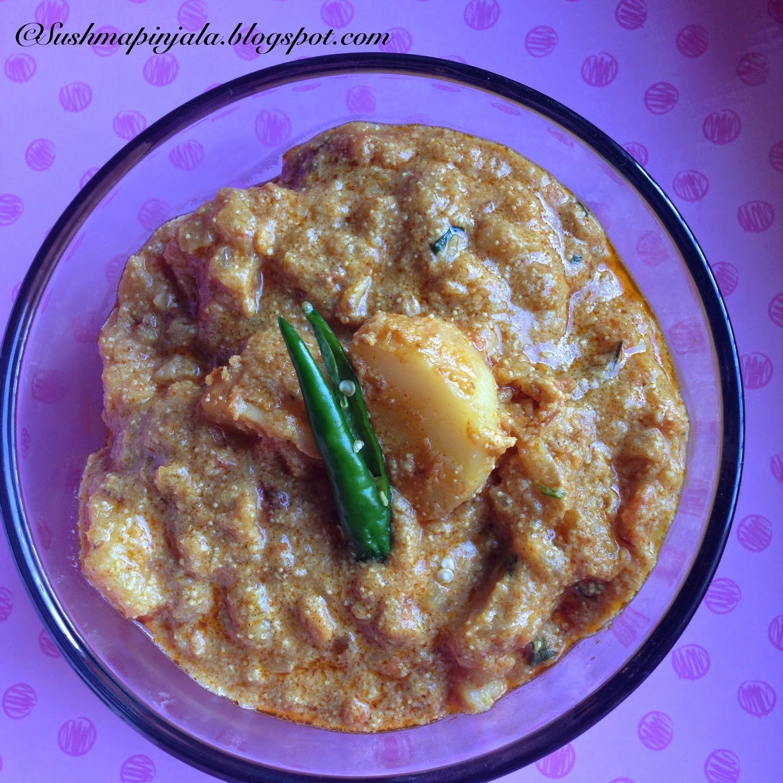 Aloo Kurma / Potato Curry - From Sushma's Kitchen