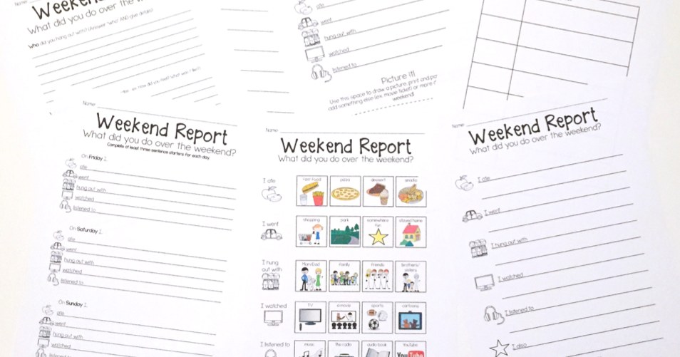 Make Monday Mornings Easier: Weekend Reports - Breezy Special Ed