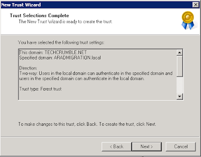 Create Windows Trust between two domains | TechCrumble