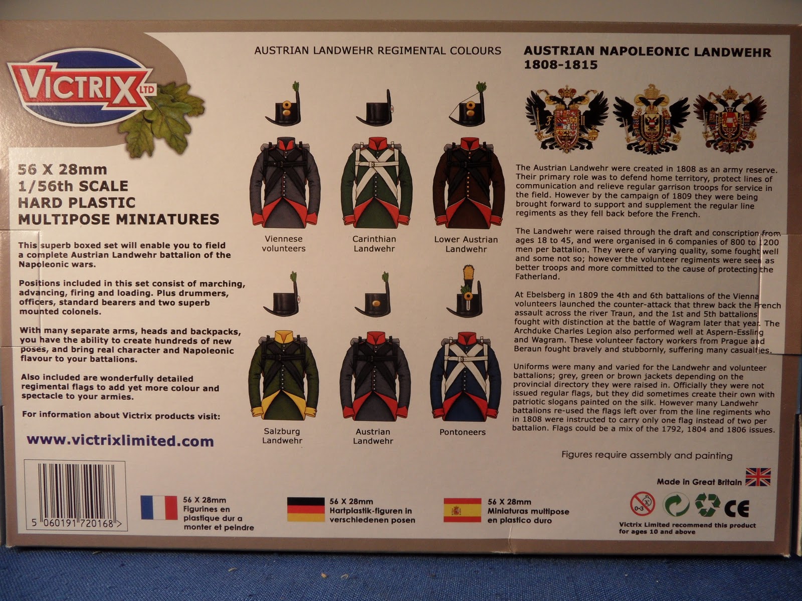 Anton's Wargame Blog: Victrix Austrian Landwehr 28mm