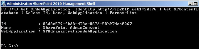 Renaming the SharePoint Admin Content Database to Follow SQL Server ... Renaming the SharePoint Admin Content Database to Follow SQL Server ...