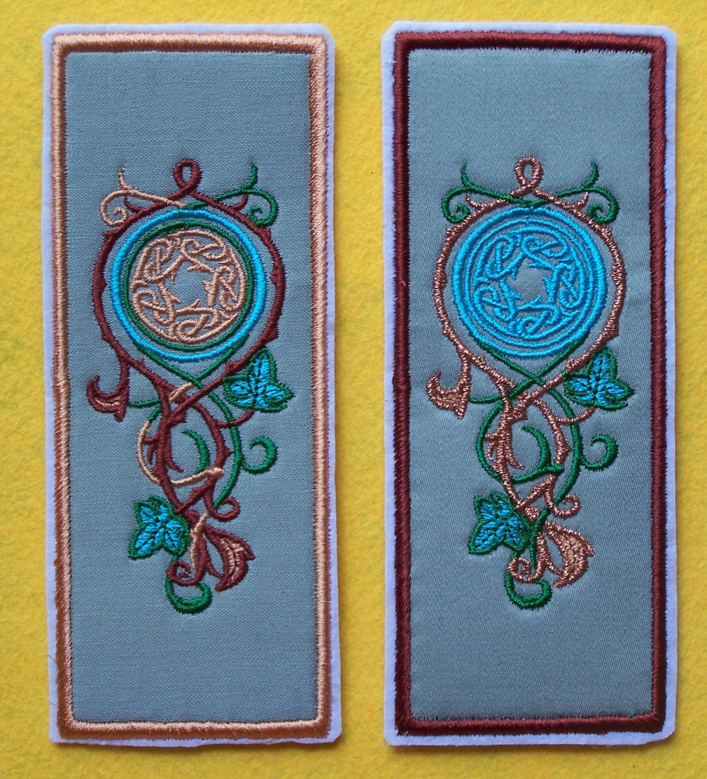 Be True Crafts: Some More DIY Machine Embroidered Bookmarks