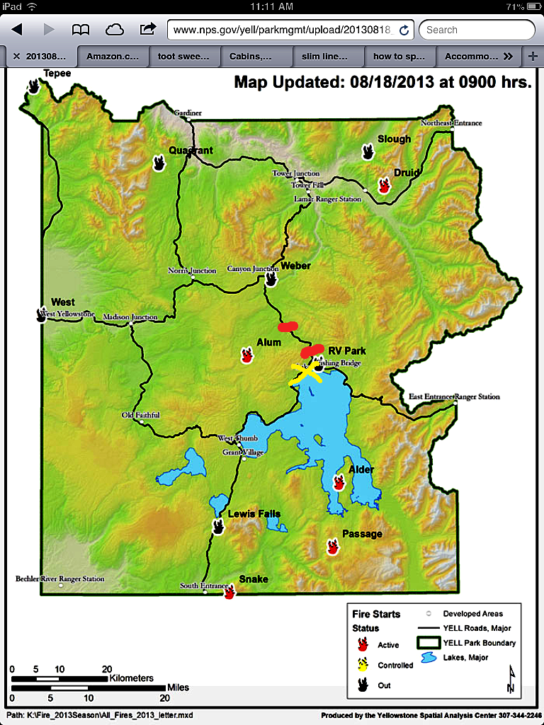 The kids left home and I got all the rabbits: Fire in Yellowstone, part 3