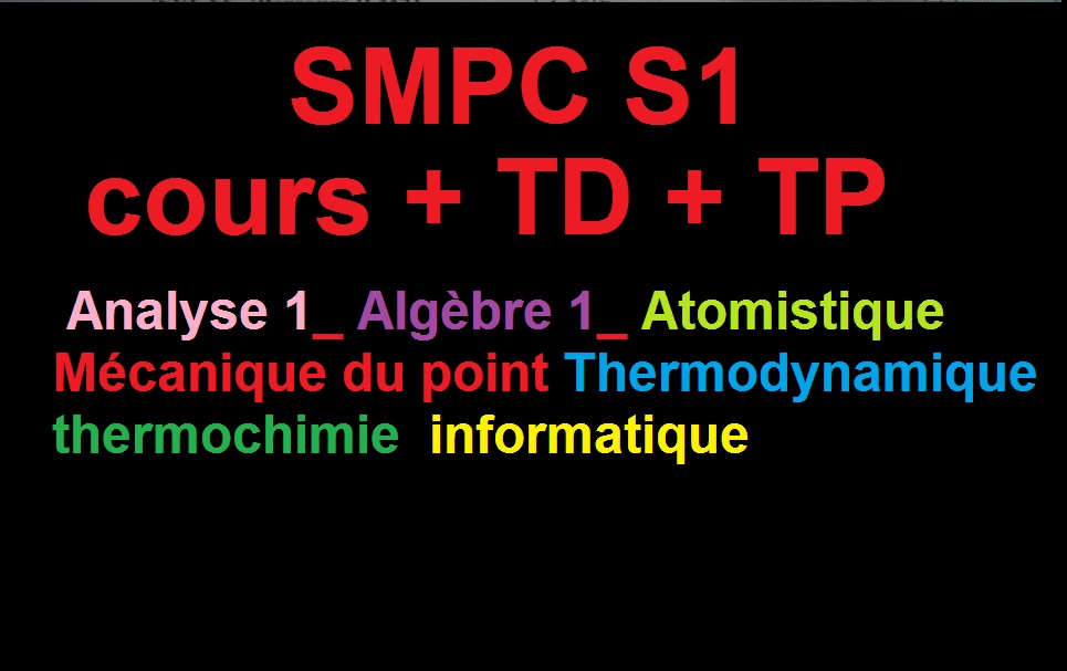 thermochimie cours pdf s1 smpc