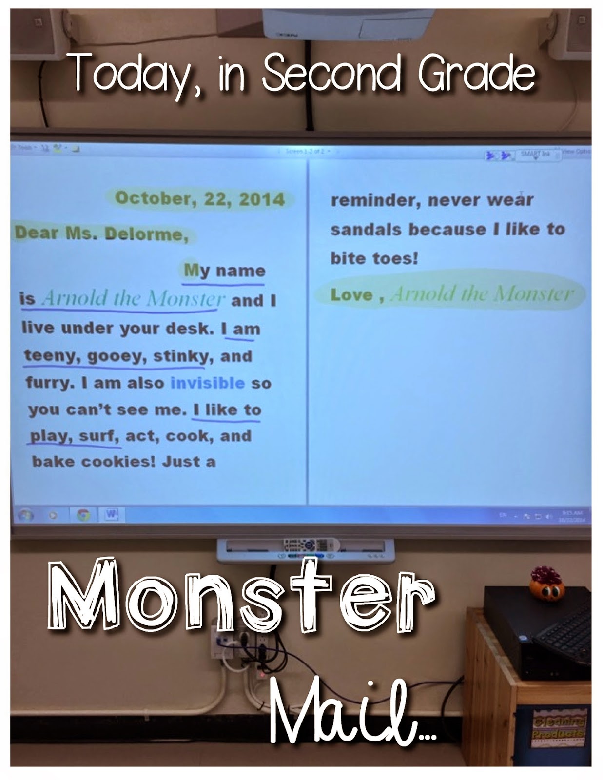 Monster Mail - Today in Second Grade