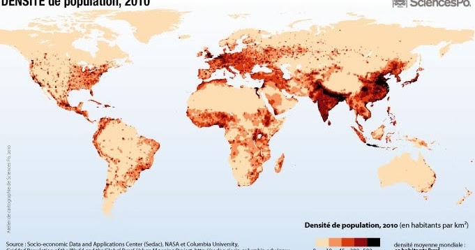 Cours De Géo 2ème Degré Notion De Densité De Population