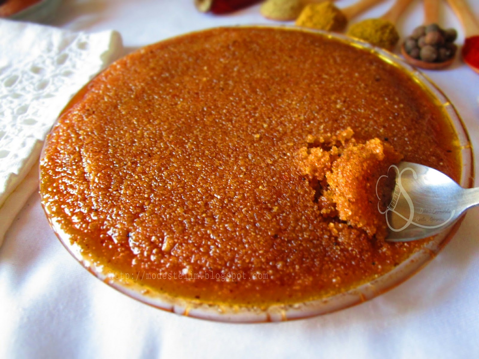 Recette inédite Tamina enfas tamina hamra de blida