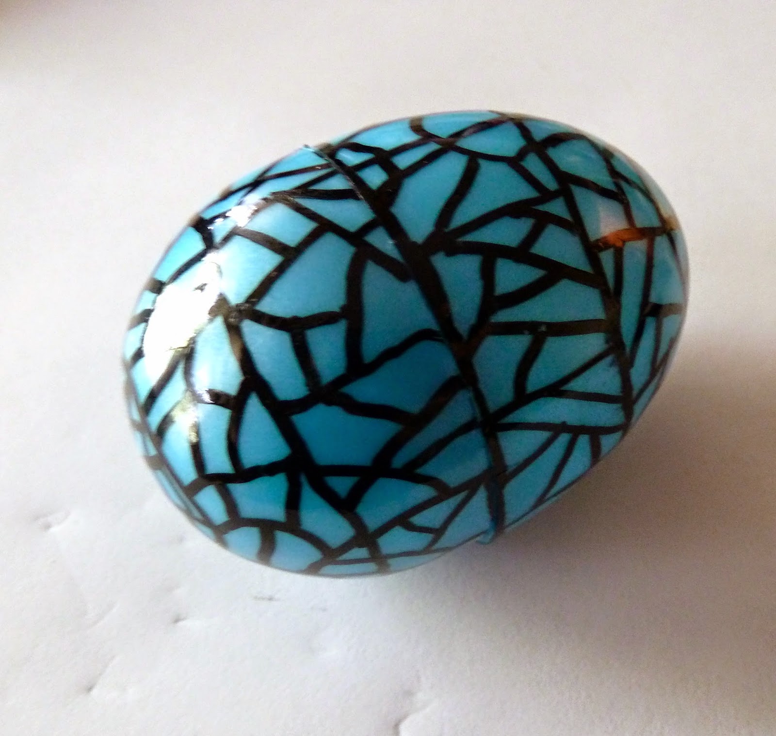 Make it easy crafts: Cracked look plastic Easter eggs tutorial