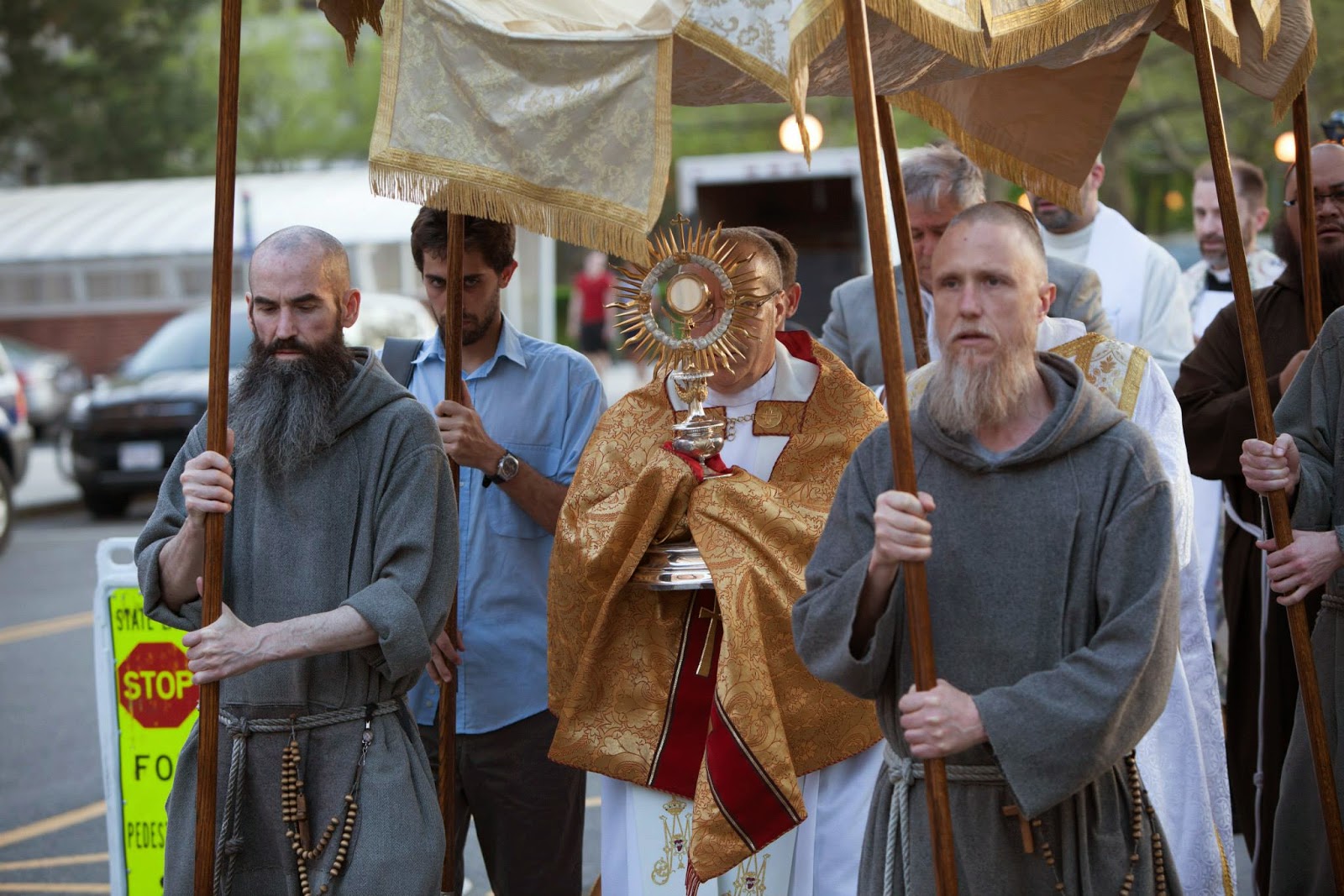 Blessed Sacrament Procession in Cambridge MA