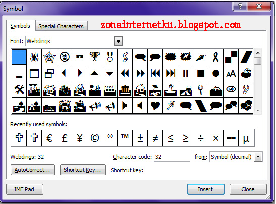 Cara Menyisipkan Simbol Di Microsoft Word 2007 - Zona Internetku
