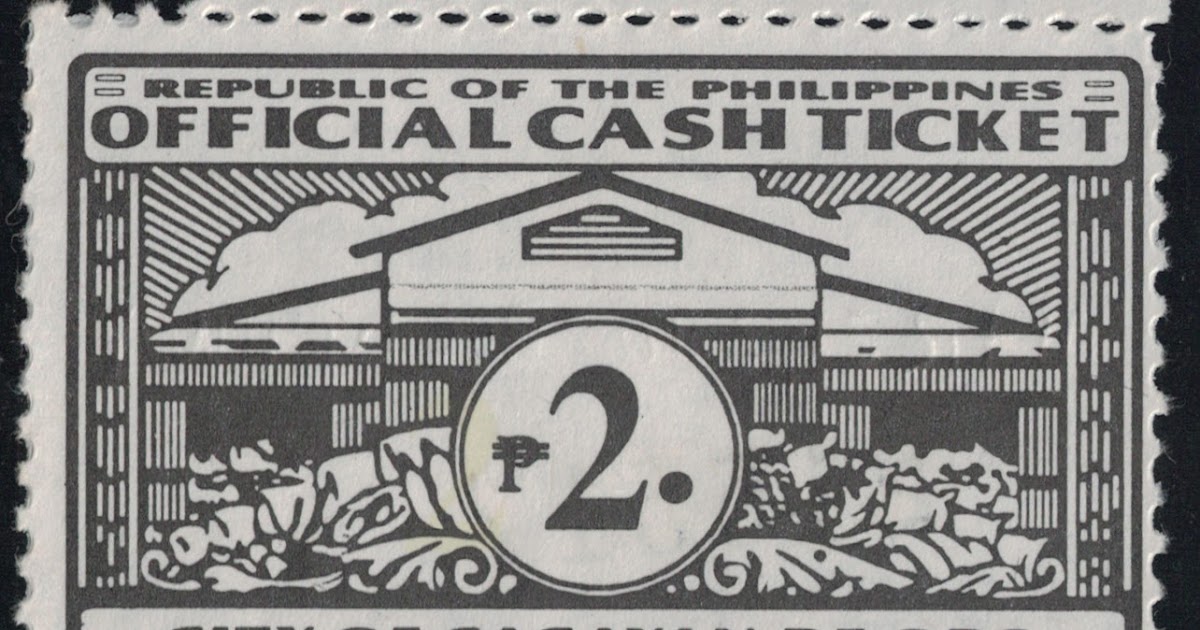 Philatelic Philippines: Official Cash Ticket: Cagayan de Oro City