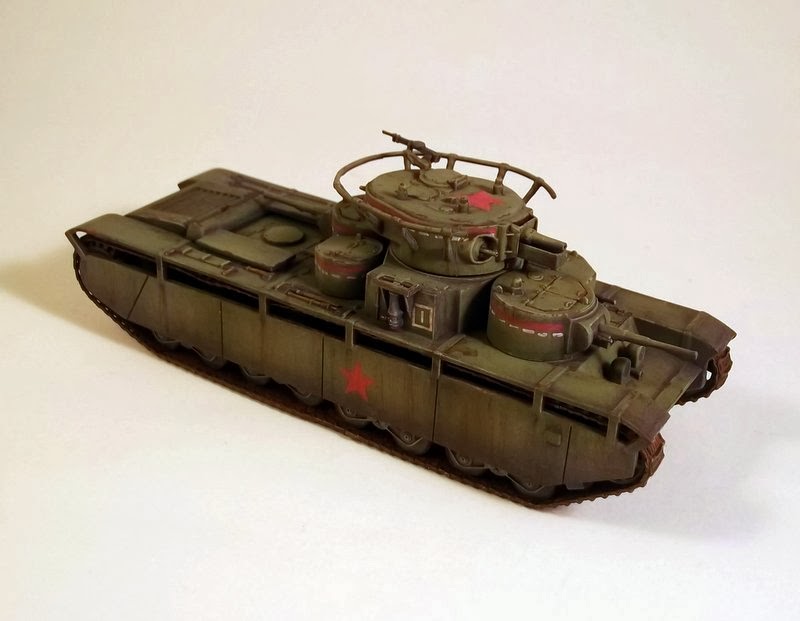 Gulumik Military Models: T-35 1/72 rebuit die-cast Ruskije Tanki - Gallery