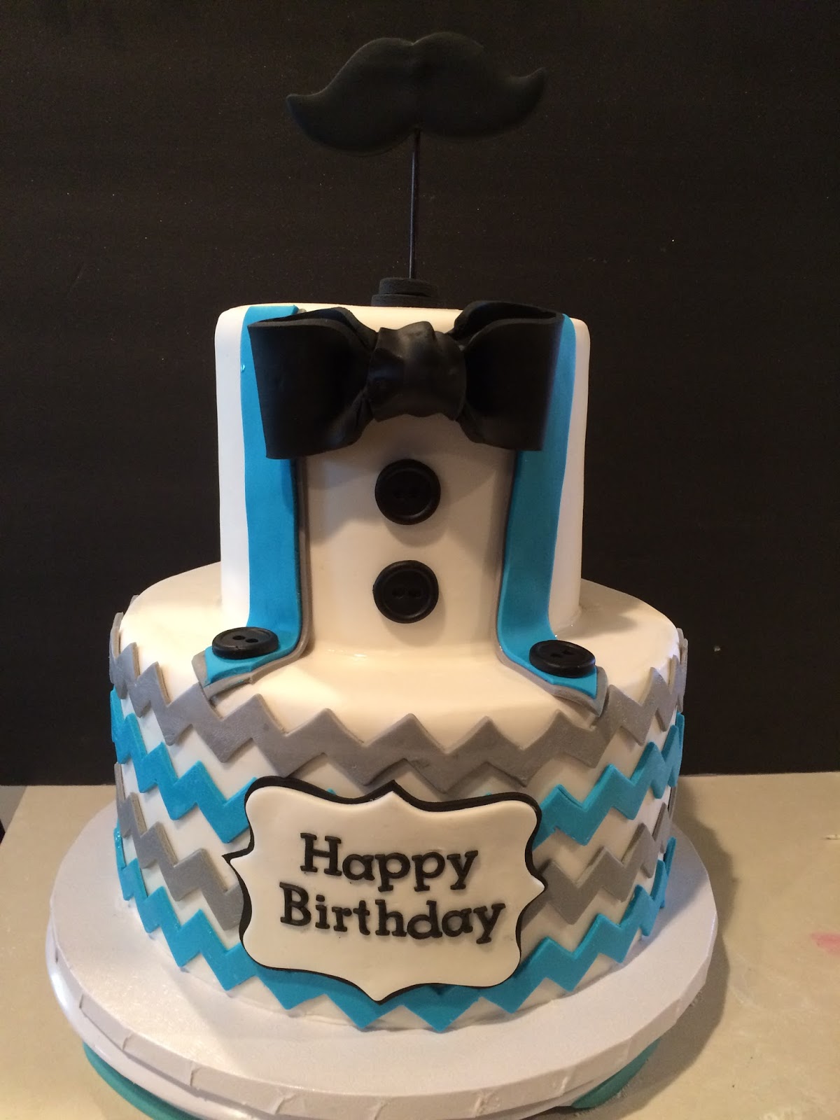 Mustache Cakes For Boys