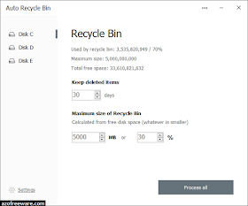 阿榮福利味 - 免費軟體下載: Auto Recycle Bin 1.12 - 自動清理電腦資源回收筒的軟體