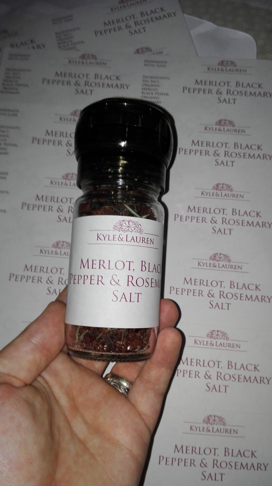 Two Peas and a Potato: Homemade Merlot, Rosemary and Black Pepper Salt