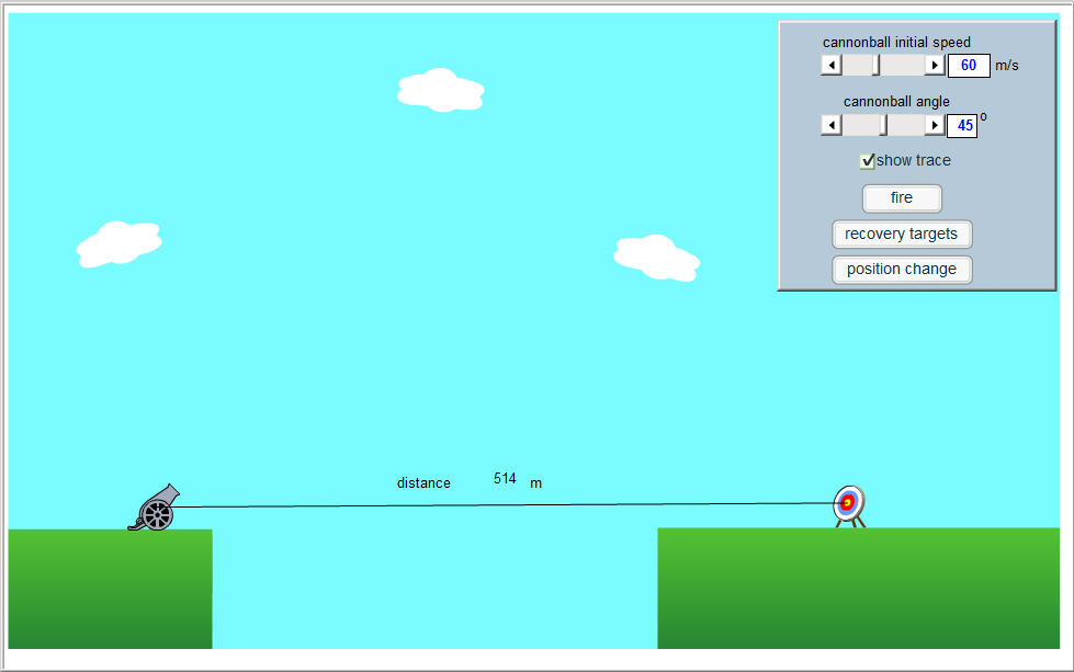 Projectile Motion Simulation-cannonball - Juany's Science Blog