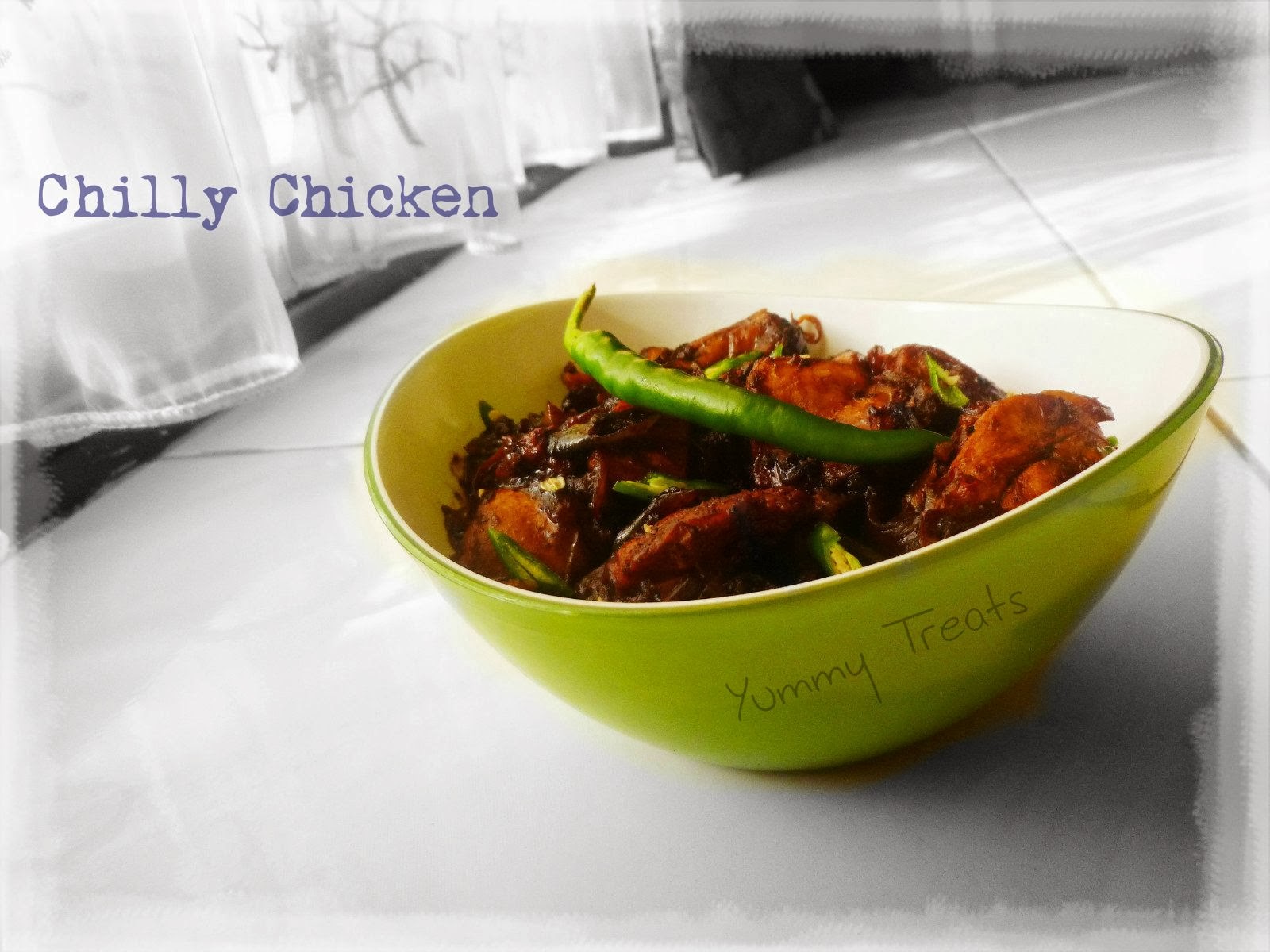 YUMMY TREATS: Dry Kerala Chilli Chicken (My Mom's Recipe)