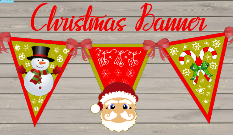 Ideas Con Tu Cameo: Banderin o Banner para navidad freebie .studio3