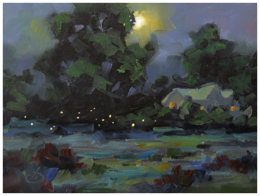 TOM BROWN FINE ART: NOSTALGIA, FIREFLIES, LIGHTENING BUGS, TOM BROWN ...