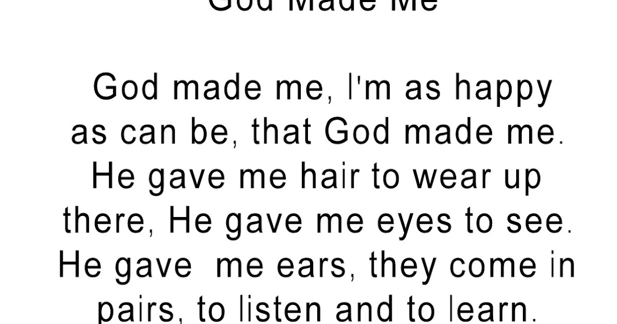 Children's Gems In My Treasure Box: God Made Me