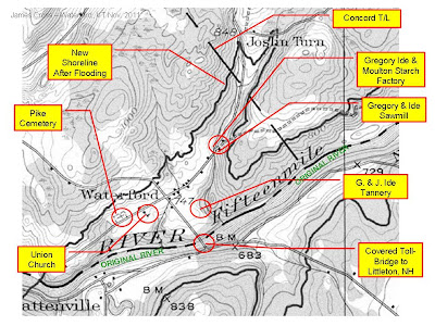Waterford, Vermont, History: Correlation of 1932 Topo Map with Beers ...