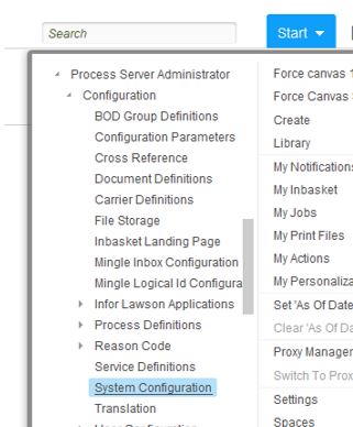 Consult David W: Infor Process Designer and Figuring out Configurations